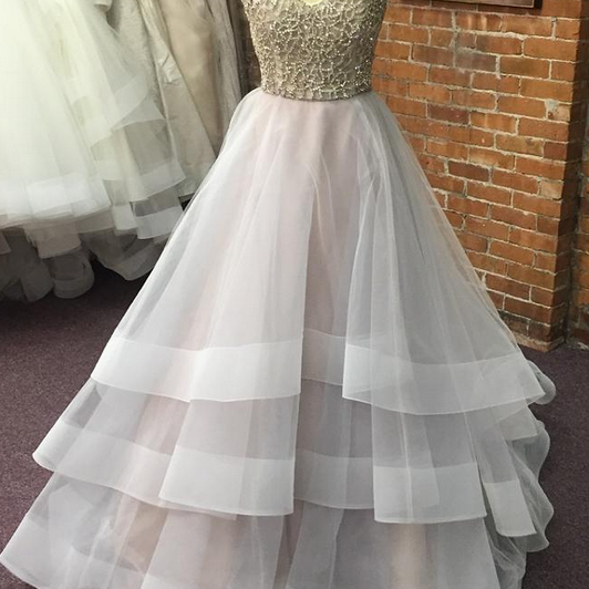 2017 Lace Up Back Sweetheart A-line Prom Dresses For Teens,beaded ...